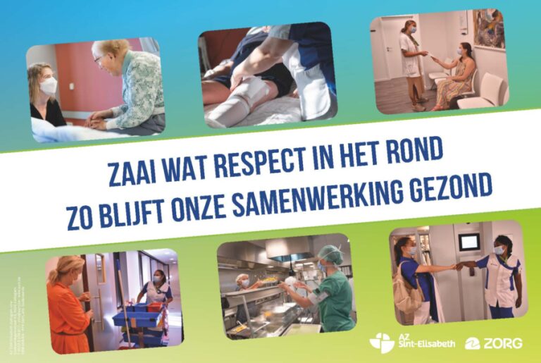 Sensibiliseringscampagne 'Respectvol omgaan met elkaar' - AZ Sint-Elisabeth Zottegem